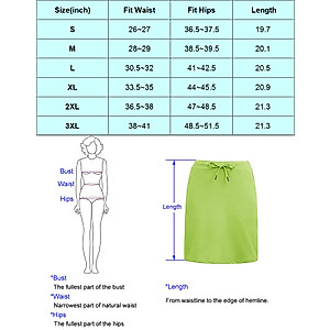 JACK SMITH Women's Athletic Skorts Skirts with Pockets Knee Length Sports Skirts for Running Tennis Golf Workout Shorts XXX-Large Black