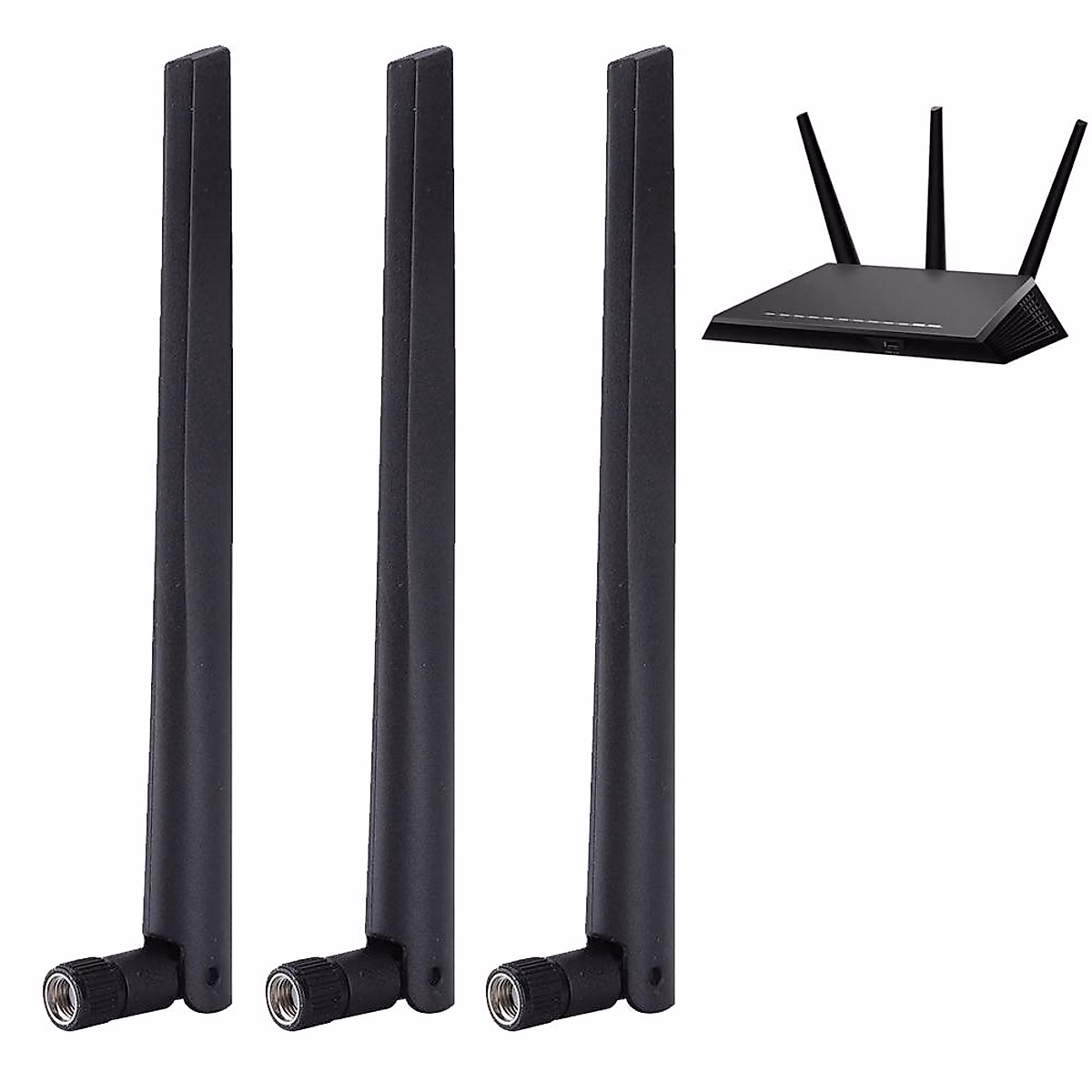 3PCS Router Original Antenna SMA Omnidirectional Antenna 2.4G,5G Dual Band Network Card External Antenna for RT AC68u