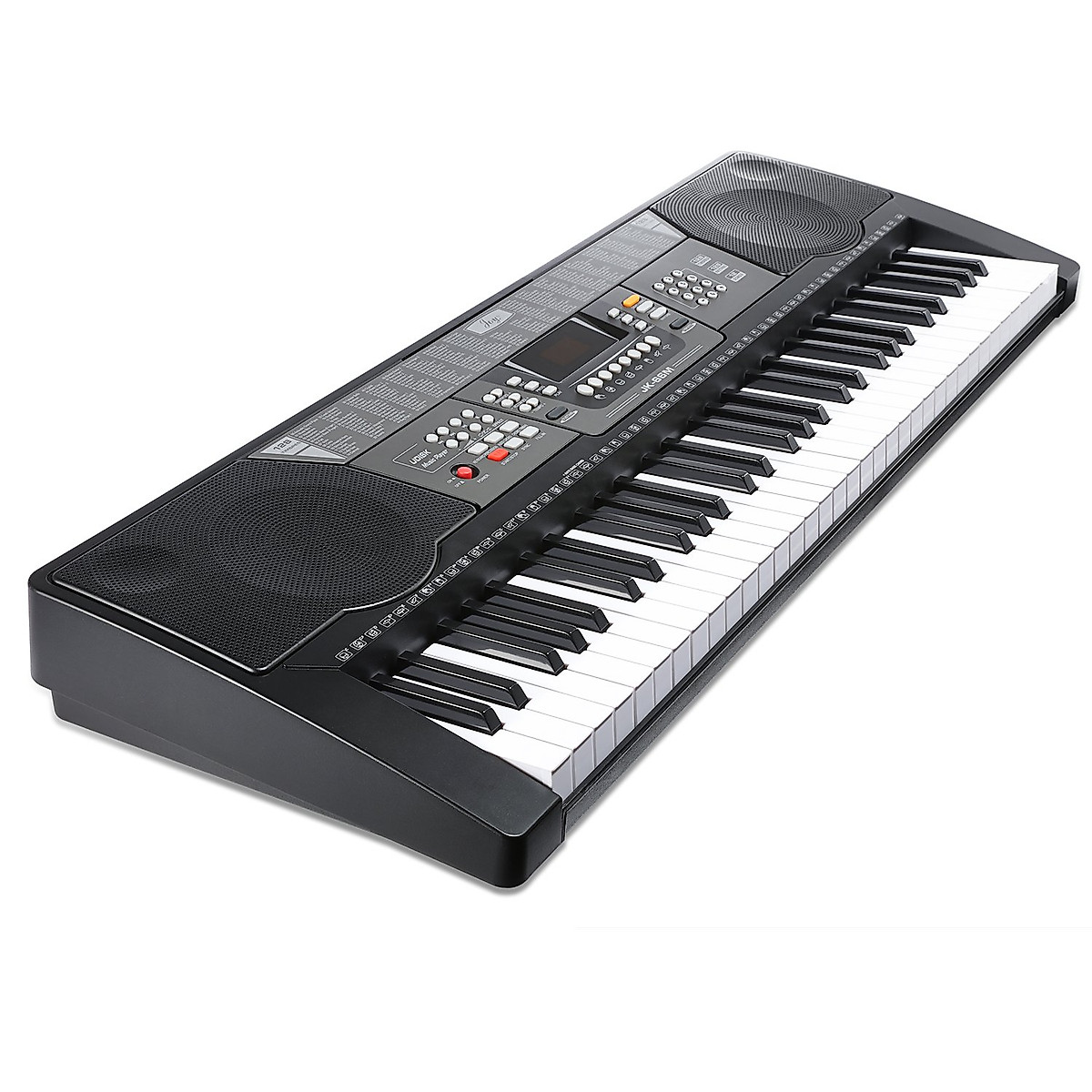 Joy 61-Key Standard Music Keyboard Kit Including USB Music Player Function, Bundle with Headphone, Stand, Stool, Power Supply (JK-66M Kit)