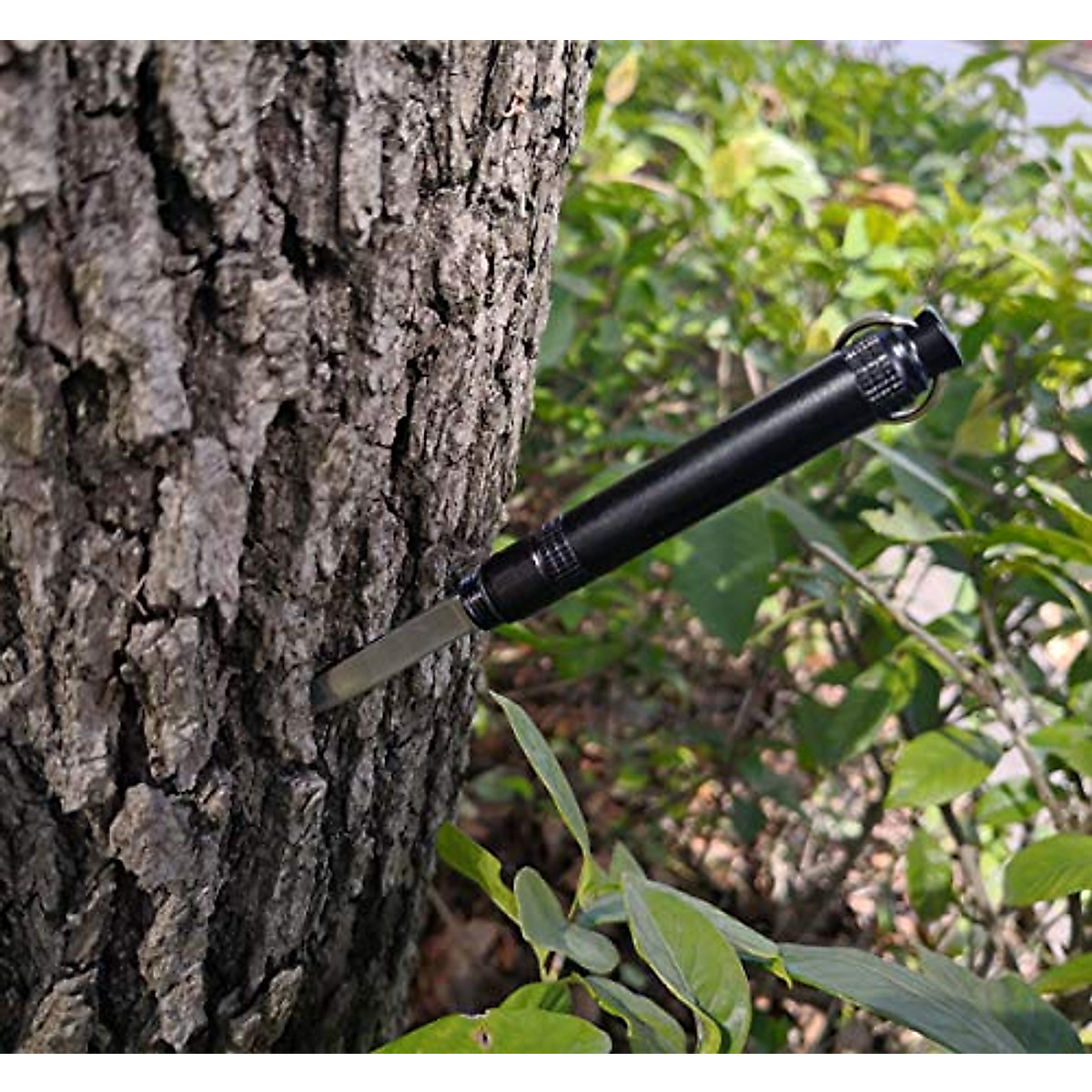 SZHOWORLD Portable Aluminium Alloy Mini Knife - Compact Pocket Knife - EDC Lightweight Daily Knife with 3Cr13 Stainless Steel Blade and Glass Breaker (Black)