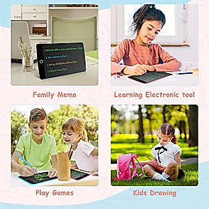 2 Pack LCD Writing Tablet, 8.5 Inch Electronic Drawing Pad, Colorful Toddler Doodle Board,Educational Learning Gifts for Kids Age 3 4 5 6 7 8 Years Old Girls Boys (Blue+Pink)