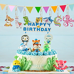 12 PCS Diamond Painting Keychains Kit Animals Diamond Art Ornaments Double Sided 5D Diamonds Key Rings DIY Diamonds Pendants for Beginners Birthday Crafting Home Party Decor