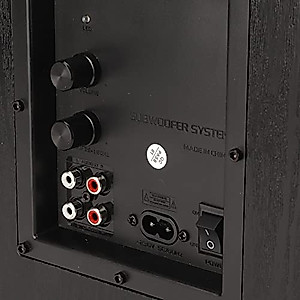 Active Speaker, 10 Inch 100‑240V Flexible High Output Sound Pressure Excellent Transient Powered Subwoofer Powerful for Active Speakers (US Plug)