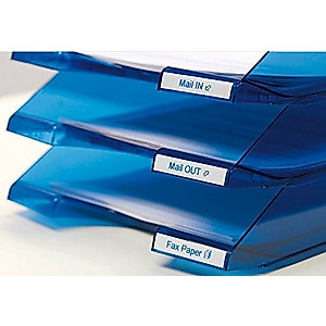 NEOUZA 5PK Compatible for Brother P-Touch Laminated Tze TZ Label Tape Cartridge 24mm x 8m (TZe-253 Blue on White)