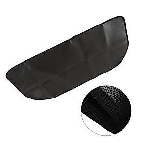 plplaaoo Grill Mat,BBQ Grill Mat,Grill Mat for Outdoor Grill,Double Sided Silicone Fireproof Fire Pit Mat,Reusable Foldable Under Grill Mat for Outdoor Camping,Garden,Yard Picnic(102 * 50CM Oval)