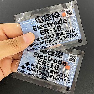 2Pairs ER-10 Electrode For Sumitomo T-39 Type-66 T-81C 82C Z1C 71C TYPE-81 M12 T-400/600C Fiber Fusion Splicer Welding Electrodes Rod ER-10