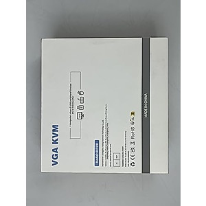 VGA KVM Switch 4 Port, USB VGA KVM Switcher for 4 Computers Share 1 Monitor 3 USB Devices Keyboard Mouse Scanner Printer, Including 4 KVM Cables & Desktop Control