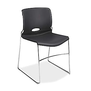 HON Olson Stacking Chair - Guest Chair for Office, Cafeteria, Break Rooms, Training or Multi-Purpose Rooms, Lava, 4 pack (H4041)
