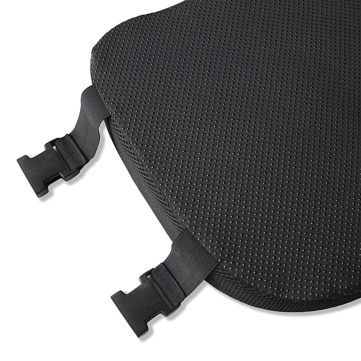 ErgoFoam Seat Cushion for Office Chair - Memory Foam Cooling Gel Coccyx Cushion for Tailbone Pain - Tailbone Cushion - Sciatica Pillow for Sitting (Black)