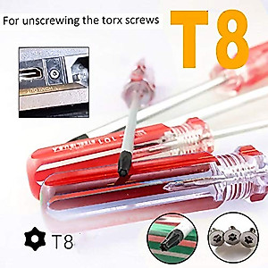 SIKAMI T8 T9 Torx Security Phillips PH00 PH0 Screwdriver Tool Set for PS5 Playstation PS4 PRO/PS4/PS4 Slim teardown cleaning Disassembly PS4 Controller(Set2)