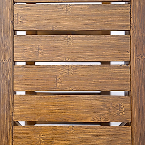 SogesPower Bamboo Shower Bench Bathroom Spa Bench Shower Seat Shower Bench Waterproof Storage Shelf, Walut