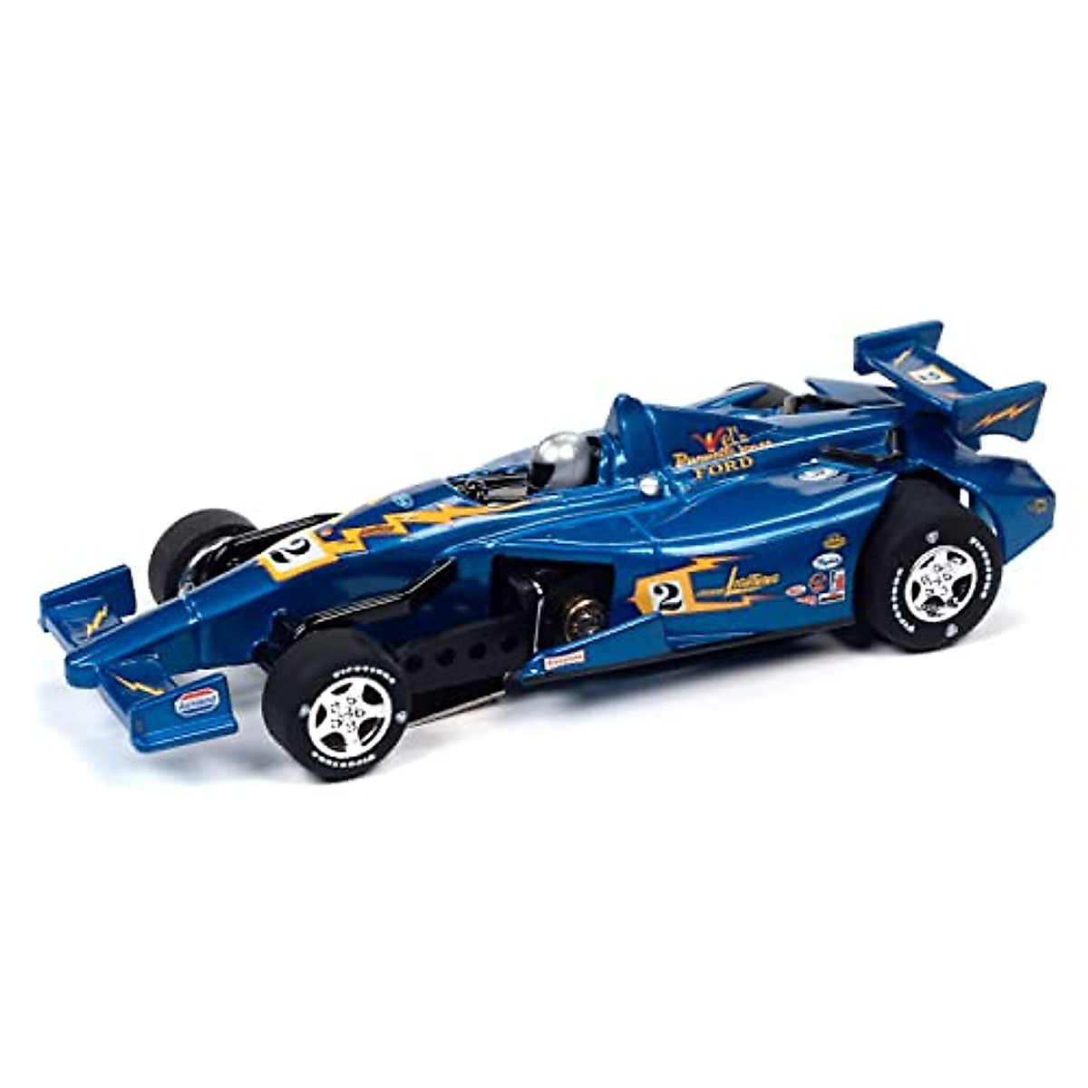 Auto World Super III 2014 INDY Car (JL Special Blue #2) HO Scale Slot Car