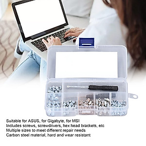 Laptop Repair Screws, M.2 SSD Fixing Studs Practical Multifunctional for Motherboard Mounting