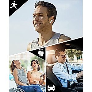 Wireless Earbuds, Bluetooth 5.3 Earbuds in-Ear, 50Hrs Playtime True Wireless Earphones Build in ENC and ANC Noise Cancelling Mic, with Charging Case, IP7 Waterproof Sport EarBuds for iPhone & Android