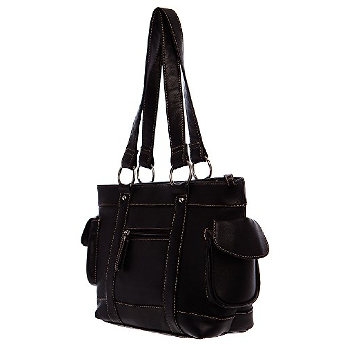Handbags For All Medium Stitched Tote Shoulder Handbag