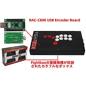 FightBox F1-PC-B All Buttons Leverless-Style Arcade Joystick Fight Stick Game Controller For PC Sanwa OBSF-24 30