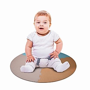 CHILDLIKE BEHAVIOR Premium Foam Play Mat - Baby Floor Mat, Playing Pen Foam Mats for Floor - Tummy Time Playmat Cushion Protection & Crawling Mat Tiles in Playroom - Play Mats for Kids and Toddler