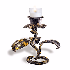 Harmonic Blossom Glass Votives - Premium White Unscented Votive Candles in Clear Elegant Holders - 15 Hour Long Lasting Burn Time - for Weddings, Parties and Event Decoration Centerpieces (12 Pack)