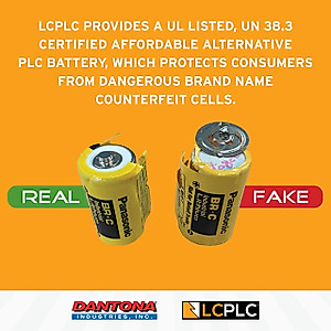 LCPLC-701x10 10 pcs of Battery - 6-Volt Lithium Manganese Dioxide Battery Pack, 5000mAh - Non-Rechargeable PLC Batteries for Programmable Logic Controllers, BR-CCF2TH, A98L-0001-0902, A06B-0073-K001