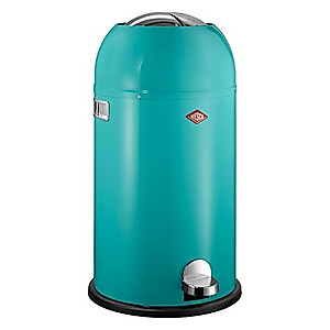 WESCO Kickmaster, Kitchen bin, Metal, 38 cm x 71 cm x 38 cm, Metal, Turquoise, 38 x 71 x 38 cm