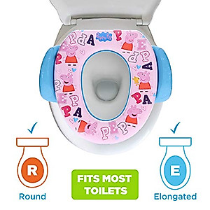 Peppa Pig "I'm Peppa Pig" Soft Potty Seat and Potty Training Seat - Soft Cushion, Baby Potty Training, Safe, Easy to Clean