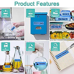 NineLeaf 3 Pack Compatible Label Tape Replacement for Brother TZe551 TZe-551 TZ-551 TZ551 Black on Blue Laminated Tapes 24mm 1'' x 26.2 ft Work with P-Touch PT-D600 PT-P710BT 2730 E500 Label Maker