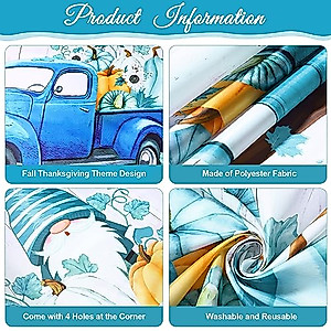 Harloon Fall Banner Decorations Autumn Pumpkin Backdrop Happy Fall Y'all Harvest Photo Background Leaves Thanksgiving Backdrop for Farmhouse Holiday Fall Party Supplies Decor 72.8 x 43.3 Inch