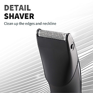 Electric Mustache and Beard Trimmer, 5 in 1 Fast Charge, Cordless Rechargeable Personal Grooming Set for Men and Women with Precision, Foil, Nose Hair Trimmer RCF-1523 (Gun Metal)