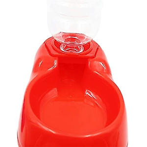 FUUIE Bowls for Food and Water Automatic Drinking Bowl Pet Drinking Device (Color : Blue, Size : 22CM)