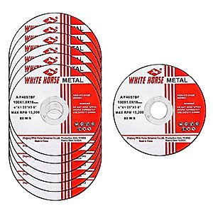 TRAMULL Ultra Thin Cut Off Wheel 4'' x .04'' x 5/8'' for Metal and Stainless Steel Cutting, Type 1, Angle Grinder Uses (12 PCS)