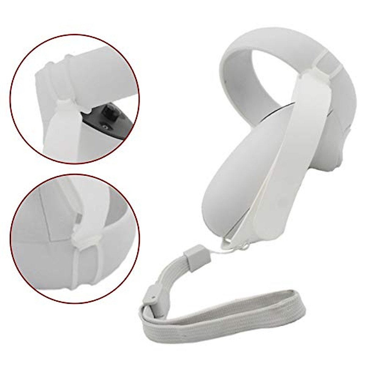 DAUERHAFT VR Controller, Removed Quickly Washable Wrist Lanyard for VR Controller Durable 20G/0.7Oz Sweat Absorption for Oculus Quest 2 Vr Controller