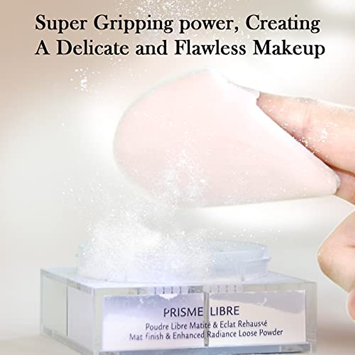 Powder Puff Daubigny 6 PCS Powder Puff Makeup Puff Face Soft Triangle Powder Puffs for Loose Powder Mineral Powder Body Powder Velour Cosmetic Foundation Sponges Blender Beauty Makeup Tools(Nude)