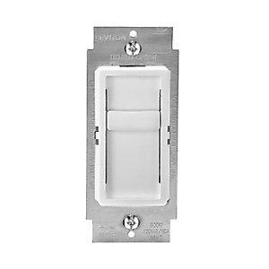 Leviton 6672-1LW SureSlide Universal 150W LED/CFL Incandescent Slide-To-Off Dimmer, 3 Pack, White