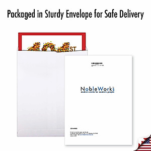 NobleWorks - Jumbo 101th Milestone Birthday Paper Card 8.5 x 11 Inch with Envelope (1 Pack) Oversize Jumbo Big Day 101 J2764MBG