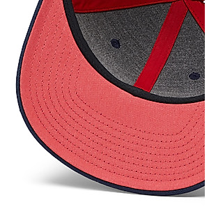 Columbia Men's PFG Fish Flag Snapback Ball Cap, Collegiate Navy, Sunset Red, One Size