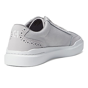 Cole Haan Men's Grandpro Rally Canvas T-Toe Sneakers, Microchip/Optic White, 12