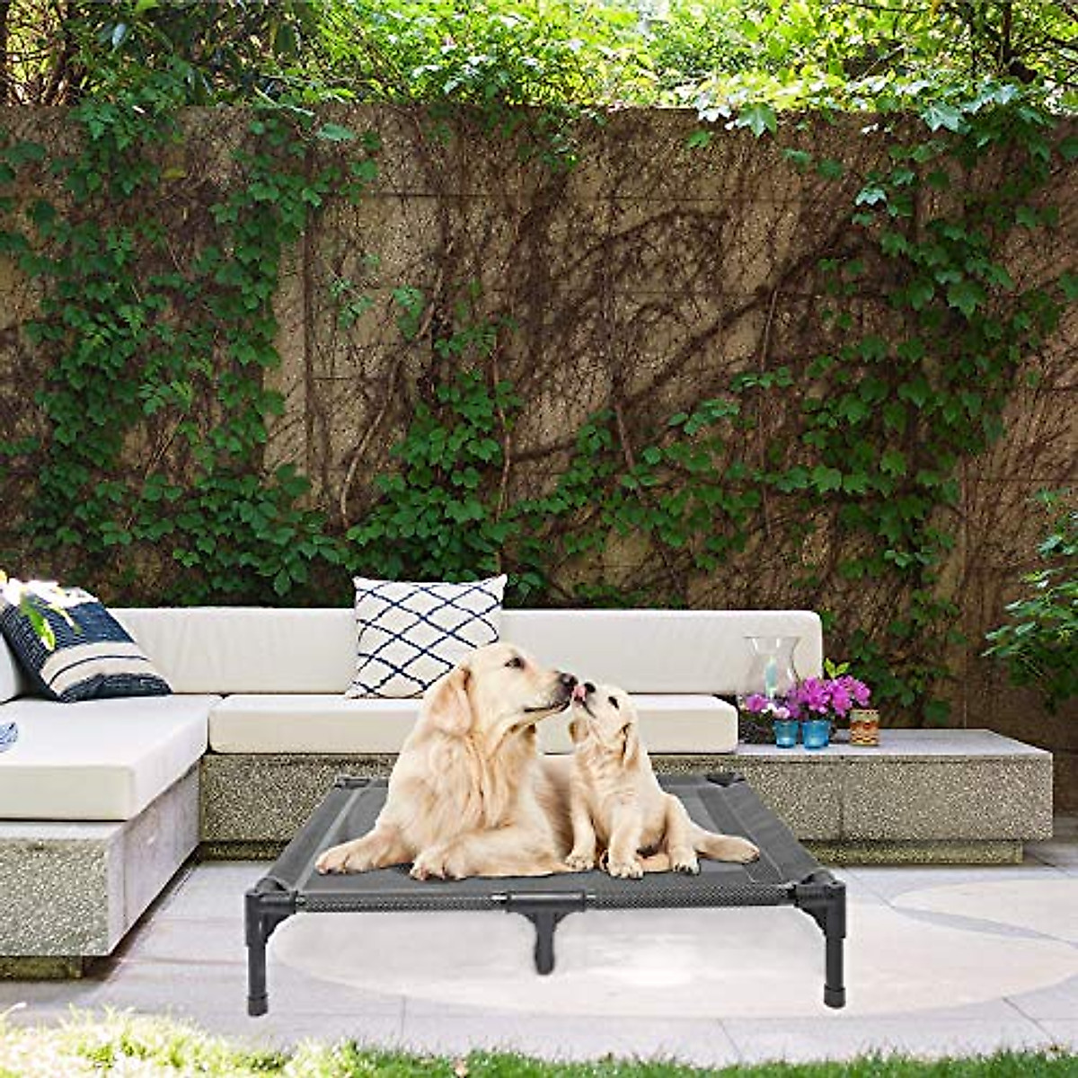 suddus Elevated Dog Beds Waterproof Outdoor, Portable Raised Dog Bed, Dog Bed Off The Floor, Dog Bed Easy Clean Indoor or Outdoor Use, Multiple Sizes