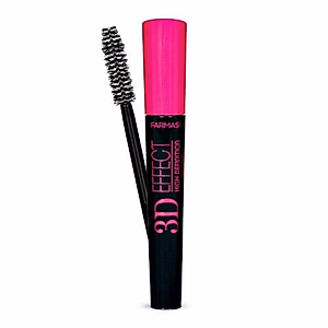 FARMASi 3D Effect High Definition Mascara, Volumizing, Lengthening, Lifting, Curling, Multiplying, No Smudging, Lasting All Day Eye Makeup 0.33 fl. Oz / 10 ml