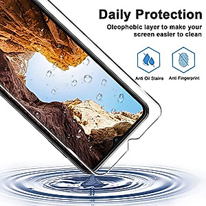 [3+3 Pack]Galaxy A23 5G Screen Protector with Camera Lens Protector, HD Tempered Glass Film, 9H Hardness, Anti Scratch, Easy Installation, Bubble Free, Screen Protector for Samsung Galaxy A23 5G/4G