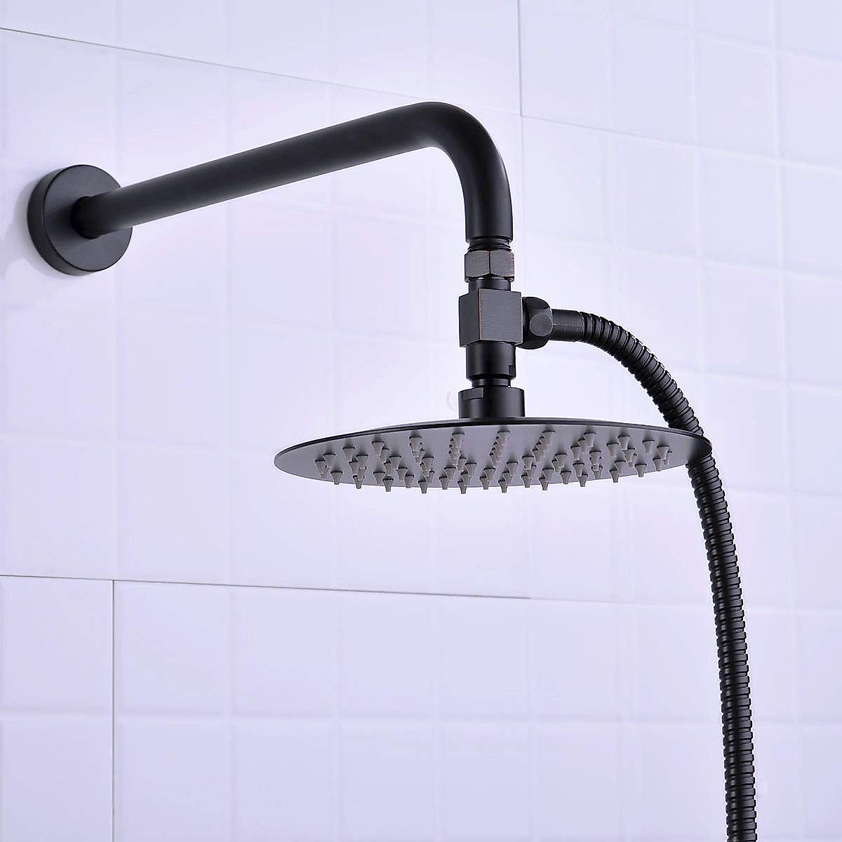 1/2" Brass Bronze 3 Way Diverter, Hose Fitting Tee, T Shape Adapter Connector for Angle Valve Hose, Bath Shower Arm, Toilet Bidet Sprayer Faucet, Oil Rubbed Bronze Finished