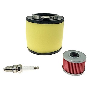 Syconeer Air Filter Oil Filter Spark Plug for 1995-2004 Honda Foreman 400 450 TRX400 TRX450 2000-2006 Honda Rancher 350 TRX350 Replace OE 17254-HN5-670
