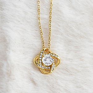 Jewelayer To My Twin Flame Love Knot Necklace, Twin Flame Spiritual Gift Present For Twin Flame, Twin Flame Gift Necklace To Girlfriend/Soulmate Twin Flame Jewelry