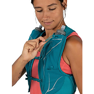 Osprey Dyna LT Women's Running Hydration Vest with Hydraulics Soft Flasks, Verdigris Green, Small