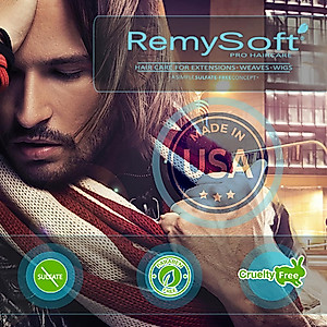 RemySoft Moisturelab Hydrating Cleanser & Recovery Cream Duo - Safe for Hair Extensions, Weaves and Wigs - Salon Formula Shampoo and Conditioner Combo - Gentle Sulfate-free Lather