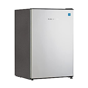 Frestec 2.5 CU' Mini Refrigerator, Small Refrigerator, Mini Fridge with Freezer, Compact Refrigerator, Stainless Steel (FR 250 SL)