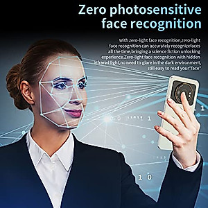 Zopsc M12S Ultra 6.5 inch Smartphone for Android 12 Water Drop Unlocked Smartphone WiFi 5G Network 6 256GRAM 16MP 8MP 4000mAh GPS Support, White