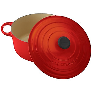 Le Creuset Enameled Cast Iron Signature Round Dutch Oven, 7.25 qt., Flame