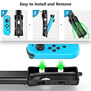 LYCEBELL Golf Club for Nintendo Switch/Switch OLED, Compatible with Mario Golf Super Rush, Switch Sports Accessories, Switch Mario Golf Club Grips - 2 Pack
