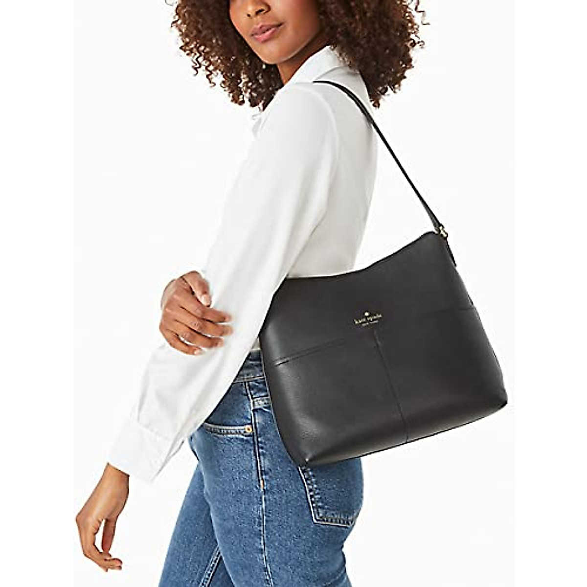 MICHAEL KORS(マイケルコース) Bailey Shoulder Handbag (BLACK)