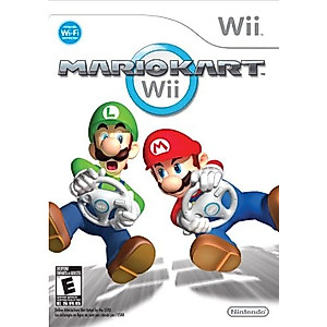 Wii Console with Mario Kart Wii Bundle - White